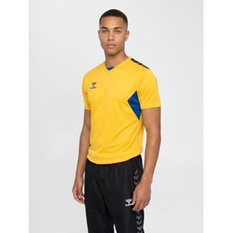 Hummel T-Shirt Hmlauthentic Herren in SPORTS YELLOW/TRUE BLUE | Gr.: M