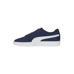 Puma Junior Smash Leder-Sneaker Blau | Gr.: 39