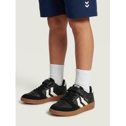 Hummel Klettverschluss Sneaker Handball Perfekt Lebensstil Kinder in BLACK | Gr.: 26