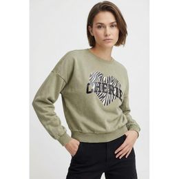 Only Damen Only Sweatshirt &raquo;ONLLAUREN L/S LEO O-NECK CC SWT&laquo; M