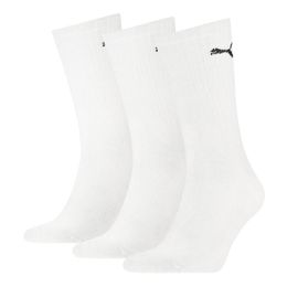 Puma Herren Puma Socken &raquo;Puma UNISEX CREW SOCK 3P&laquo; 3 Paar, mit farblichem Logo wei&szlig; 47-49