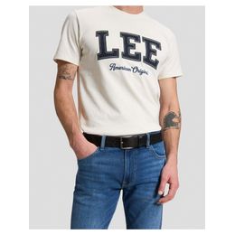 Lee G&uuml;rtel Embossed Logo in Black | Gr.: 100 cm