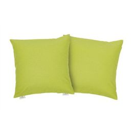 Tom Tailor HOME Dekokissen &raquo;Dove&laquo; unifarben, Kissenh&uuml;llen ohne F&uuml;llung, 2er Pack gr&uuml;n Baumwolle B/L: 38cm x 38cm, 2 Stk.