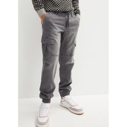 bonprix Herren bonprix Jogg Pants &raquo;Regular Fit Jeans-Jogger mit Komfortbund, Straight&laquo; Regular Fit, mit Komfortbund und Kordel, aus Baumwollmischung 