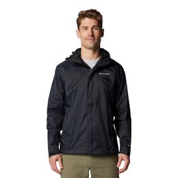 Columbia Herren Regenjacke &raquo;WATERTIGHT II JACKET&laquo; mit Kapuze mit Rei&szlig;verschlusstaschen, wasserabweisendes Obermaterial aus Nylon schwarz M