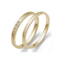 Firetti Unisex Trauring &raquo;Schmuck Geschenk Gold 375 Hochzeit Ehering "LIEBE"&laquo; Made in Germany, wahlweise mit oder ohne Brillanten gold 60, 0,02 SI = 