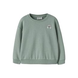 name it Damen Sweatshirt &raquo;NMFVALLENE LS RLX SWEAT UNB&laquo;, Baumwollmischung, Stickerei 110