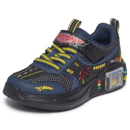 Skechers Jungen Sneaker &raquo;Compartment & Two Toy Cars&laquo; Kinderschuh mit integriertem Toy Car, Gr&ouml;&szlig;enschablone zum Download blau 32