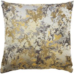 Home Wohnideen Dekokissen &raquo;KIRAN&laquo; Deko Jacquardgem, Kissenh&uuml;lle ohne F&uuml;llung, 1 St&uuml;ck gold Polyester B/L: 50cm x 50cm, 1 Stk.