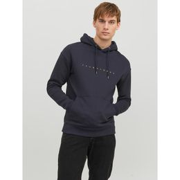 Jack & Jones Jack & Jones Herren Kapuzensweatshirt &raquo;JJESTAR mit 3D-Print und Kapuze f&uuml;r vielseitige Anl&auml;sse&laquo;, Baumwollmischung, relaxed fit blau L