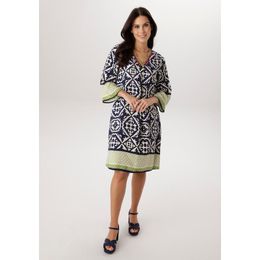 Aniston Selected Damen Aniston SELECTED Blusenkleid mit stylischem, ornamentalem Allover-Druck 38, N-Gr