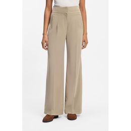 BOSS Orange Damen BOSS Orange Stoffhose &raquo;Tarima Premium Damenmode&laquo; Straight Leg, mit Gummizug beige 34, N-Gr