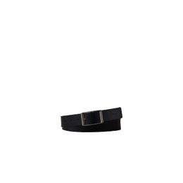 Calvin Klein Herren Lederg&uuml;rtel &raquo;CASUAL ROUND BUCKLE TUMBLED 35MM&laquo; Regular fit und gr&ouml;&szlig;enverstellbar schwarz 115