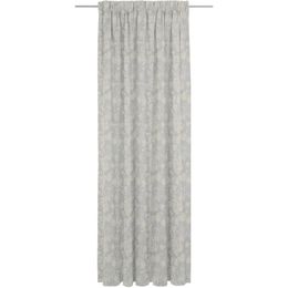 Adam Vorhang &raquo;Flower Cuv&eacute;e Light&laquo; Multifunktionsband 1 Stk. tlg. aus 100% Bio-Baumwolle grau Jacquard, Baumwolle 225cm, Multifunktionsband, 142cm