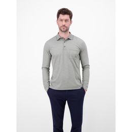 Lerros Herren Lerros Langarm-Poloshirt mit Brusttasche und Logo-Badge XXL