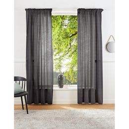 LeGer Home by Lena Gercke Vorhang &raquo;Lanea&laquo; Multifunktionsband 1 Stk. tlg. Leinenoptik, 1 Schal, verschiedene Gr&ouml;&szlig;en grau Baumwolle, Polyester 145cm, 