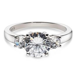 Bruno Banani Solit&auml;rring &raquo;Schmuck Geschenk Verlobungsring rhodiniert&laquo; mit Zirkonia (synth.) silber 58, Silber 925 (Sterlingsilber), 2,3mm