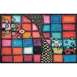 wash+dry by Kleen-Tex L&auml;ufer &raquo;Tiger Tundra&laquo; rechteckig 7 mm H&ouml;he Schmutzfangl&auml;ufer, rutschhemmend, In- und Outdoor geeignet, waschbar bunt Kunstfaser 