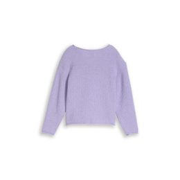 Tom Tailor M&auml;dchen Tom Tailor Jacquardpullover mit Streifen Muster lila 128/134
