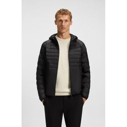 BOSS Green Herren BOSS Green Steppjacke &raquo;OW Urbanex JT HD&laquo; mit Kapuze Kapuze, Regular Fit, reflektierende Details schwarz 3XL
