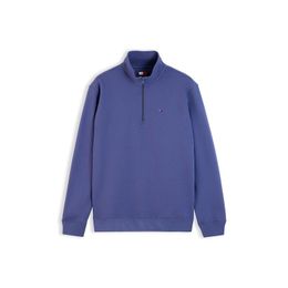 Tommy Jeans Herren Sweatshirt &raquo;TJM REGULAR FLEECE 1/4 ZIP MOCK NECK&laquo;, mit Fleece blau M