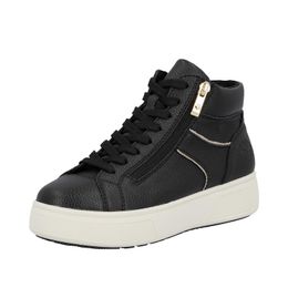 Rieker Damen Plateausneaker Stiefelette, Boots, High Top Sneaker mit seitlichem Rei&szlig;verschluss schwarz 41