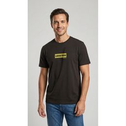 Calvin Klein Jeans Herren T-Shirt &raquo;SS 30s E CLVN LN BG&laquo; mit Logo-Schriftzug schwarz S