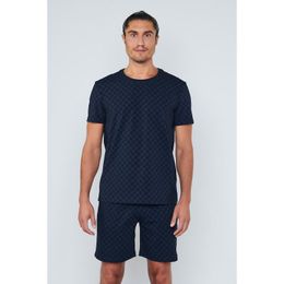 JOOP! Herren JOOP! T-Shirt &raquo;Leisure&laquo; mit Cornflower-Alloverprint, Regular Fit, kurz&auml;rmelig blau XXL