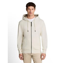 Tom Tailor Herren Tom Tailor Kapuzensweatjacke mit Kapuze beige M
