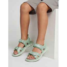 Hummel Klettverschluss Sandale Sandal Glitter M&auml;dchen in FROSTY GREEN | Gr.: 27