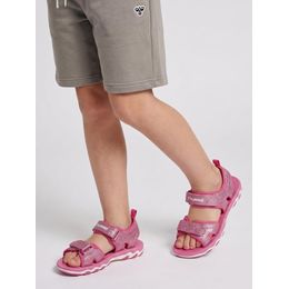 Hummel Klettverschluss Sandale Sandal Glitter M&auml;dchen in PINK FLAMB&Egrave; | Gr.: 33