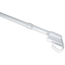 Gardinia Scheibenstange &raquo;Spannvitrage&laquo; &Oslash; 9 mm 1 l&auml;ufig-l&auml;ufig ausziehbar Serie Klemmvitrage &Oslash; 10/12 mm wei&szlig; L: 45cm - 75cm &Oslash; 9mm, 1 l&auml;ufig