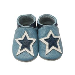 Yihakids Baby Krabbelschuhe aus Leder, weiche Lauflernschuhe mit rutschfester Sohle | Gr.: 22/23