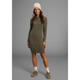 Laura Scott Damen Strickkleid aus filigranem, weichem Ajourstrick - NEUE KOLLEKTION gr&uuml;n 38, N-Gr