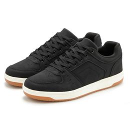 AUTHENTIC LE JOGGER Herren AUTHENTIC LE JOGGER Sneaker &raquo;Schn&uuml;rhalbschuh, Freizeitschuh, Schn&uuml;rschuh, Turnschuh&laquo; im modischen Casual-Look VEGAN schwarz