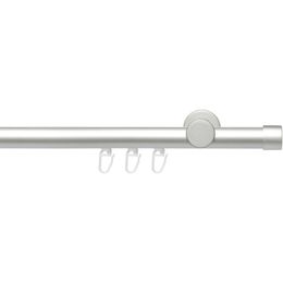 Liedeco Gardinenstange &raquo;Innenlaufgarnitur 20 mm Power Endkappe&laquo; &Oslash; 2 mm 1 l&auml;ufig-l&auml;ufig Fixma&szlig; Gardinenstange Komplett grau Aluminium B/L: 200cm &Oslash; 2mm, 1 Stk.,
