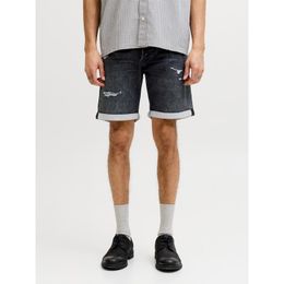 Jack & Jones Jack & Jones Herren Shorts &raquo;JJIRICK JJICON I.K. SHORTS GE 066 SN&laquo; Baumwollmischung mit Stretch, regular fit, Destroyed Effekte schwarz L, N-Gr