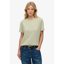 Superdry Damen T-Shirt &raquo;Essential Logo Emb Tee&laquo; aus Baumwolle, normale Passform, Rundhalsausschnitt, Kurzarm XS