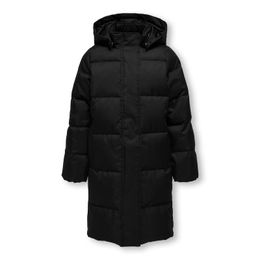 Kids Only M&auml;dchen KIDS Only Steppmantel &raquo;KOGIRENE PUFFER COAT OTW NOOS&laquo; mit seitlichen Druckkn&ouml;pfen schwarz 146