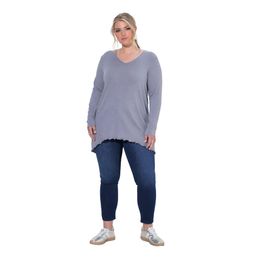 MIAMODA Pullover in bleigrau | Gr.: 42