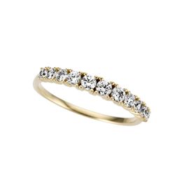 Firetti Damen Goldring &raquo;Schmuck Geschenk Gold 333 Damenring Goldring&laquo; mit Zirkonia (synth.) gold 19, Gelbgold 333, 3mm