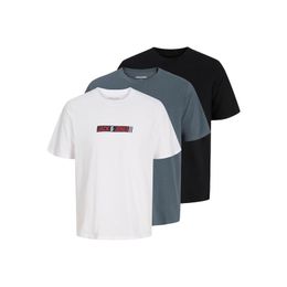 Jack & Jones Jack & Jones Herren T-Shirt &raquo;JJMUNK TEE SS CREW NECK 3PK MP&laquo; Packung, 3 aus Baumwolle, normale Passform, mit Rundhalsausschnitt M