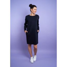 Seidel Moden Damen Sweatkleid &raquo;Exklusiv bei OTTO&laquo; Eingrifftaschen mit Eingrifftaschen und MADE IN GERMANY blau 38, N-Gr