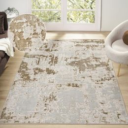 OTTO home Teppich &raquo;Miaja, im Vintage-Look&laquo; rechteckig 11 mm H&ouml;he dichte Qualit&auml;t, leichter Glanz, Wohnzimmer, Schlafzimmer, Esszimmer beige Kunstfaser