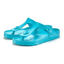 Venice Beach Damen Badezehentrenner &raquo;Badeschuhe, Badelatsche,&laquo; Zehentrenner, Badepantolette Sandale, Pantolette blau 38