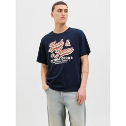 Jack & Jones Jack & Jones Herren Rundhalsshirt &raquo;JJELOGO TEE SS O-NECK 2 COL AW25 SN&laquo; blau XS
