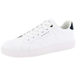 Tom Tailor Herren Tom Tailor Sneaker , Kontrastbesatz an der Ferse, Freizeitschuh, Halbschuh, Schn&uuml;rschuh wei&szlig; 40