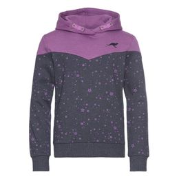 Kangaroos Kapuzensweatshirt in marine meliert-gemustert | Gr.: 140/146