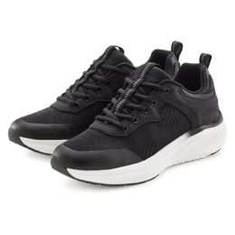 Lascana M&auml;dchen Lascana Sneaker &raquo;Turnschuhe,&laquo; Freizeitschuh, Schn&uuml;rhalbschuh mit herausnehmbarer Innensohle VEGAN schwarz 37