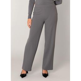 Base Level Damen Treggings &raquo;Yarah&laquo; mit elastischem Bund grau 44, L&auml;nge 32